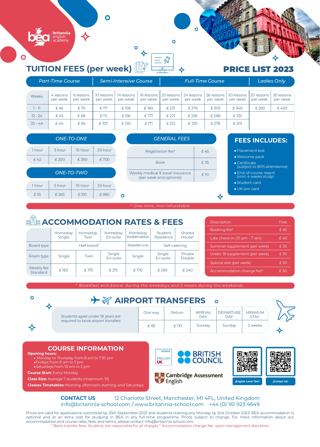 Price List - Britannia English School